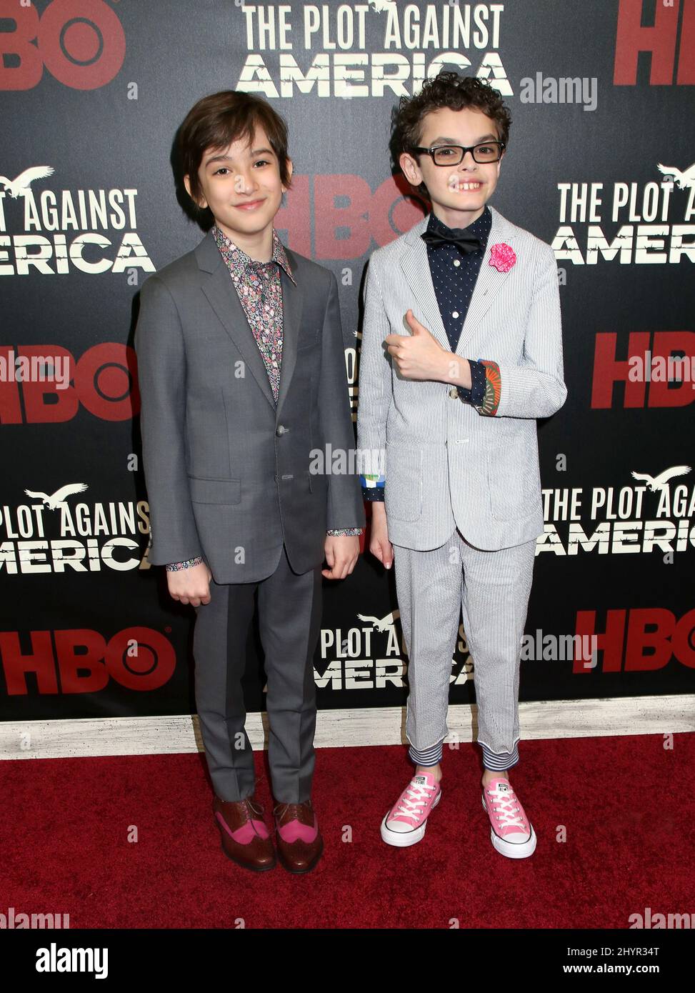 Azhy Robertson & Jacob Laval attending HBO's 'The Plot Against America ...