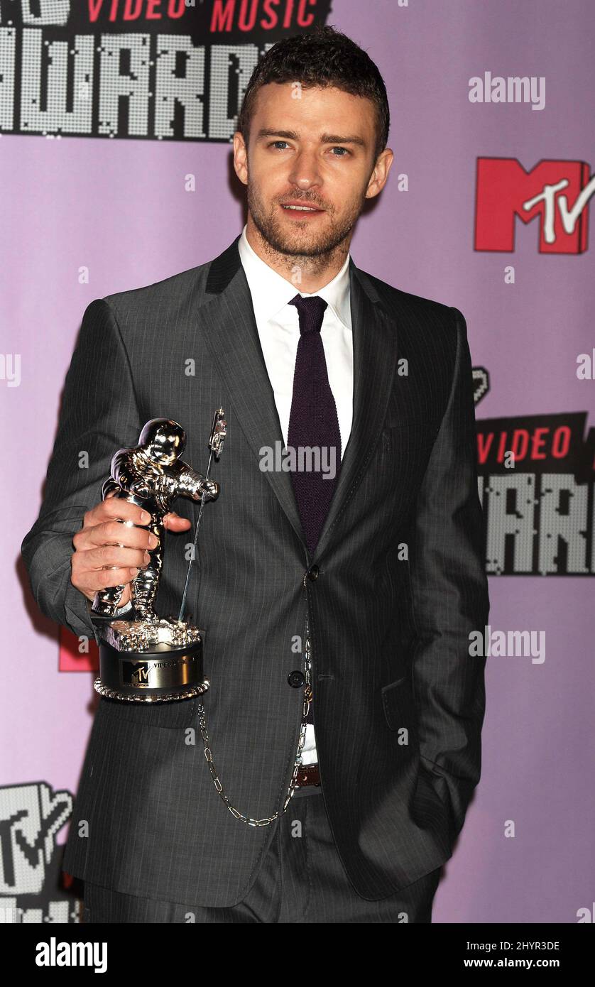 Justin Timberlake attending the MTV Video Music Awards 2007, in Las ...