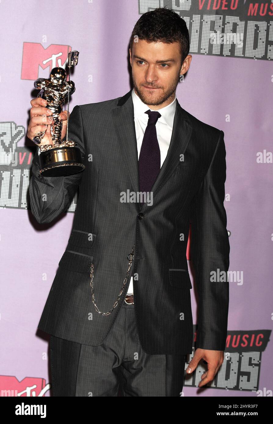 Justin Timberlake attending the MTV Video Music Awards 2007, in Las ...