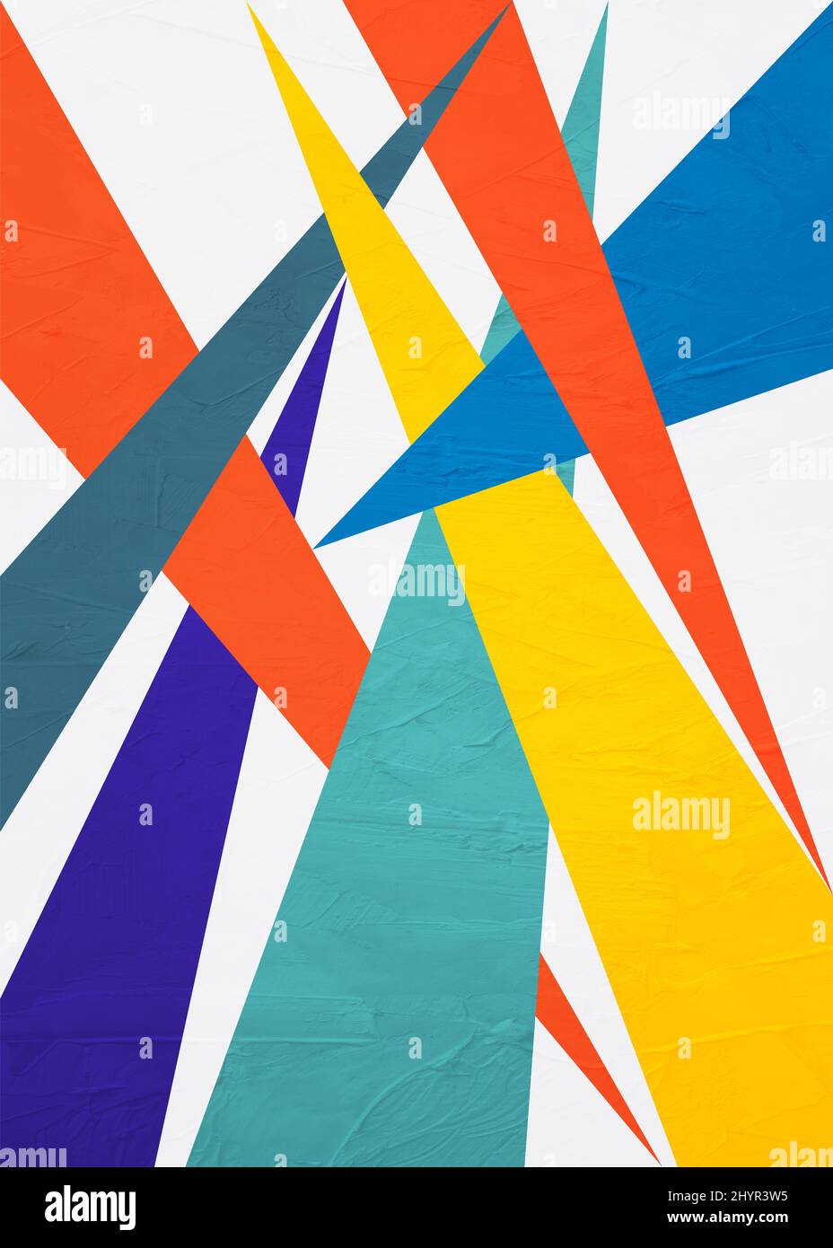Abstract art of geometric shapes with colorful texture Stock Photo - Alamy
