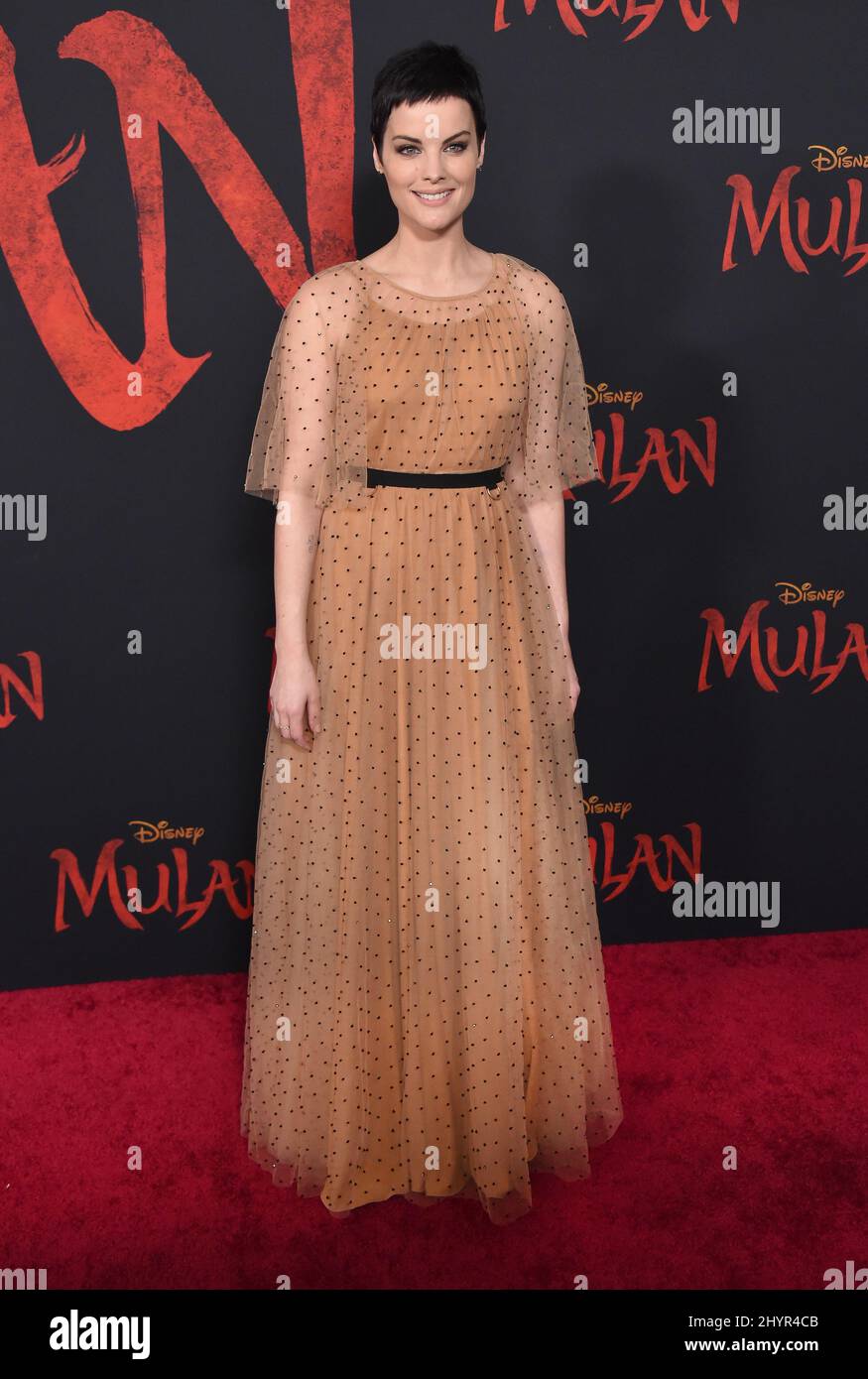 Jaimie Alexander attending Disney's Mulan World Premiere held at ...