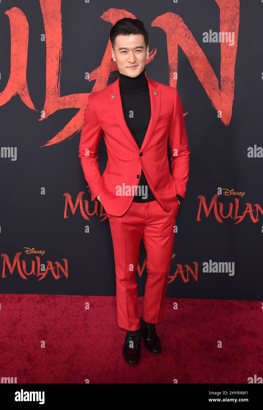Chen Tang attending Disney's Mulan World Premiere held at Hollywood ...