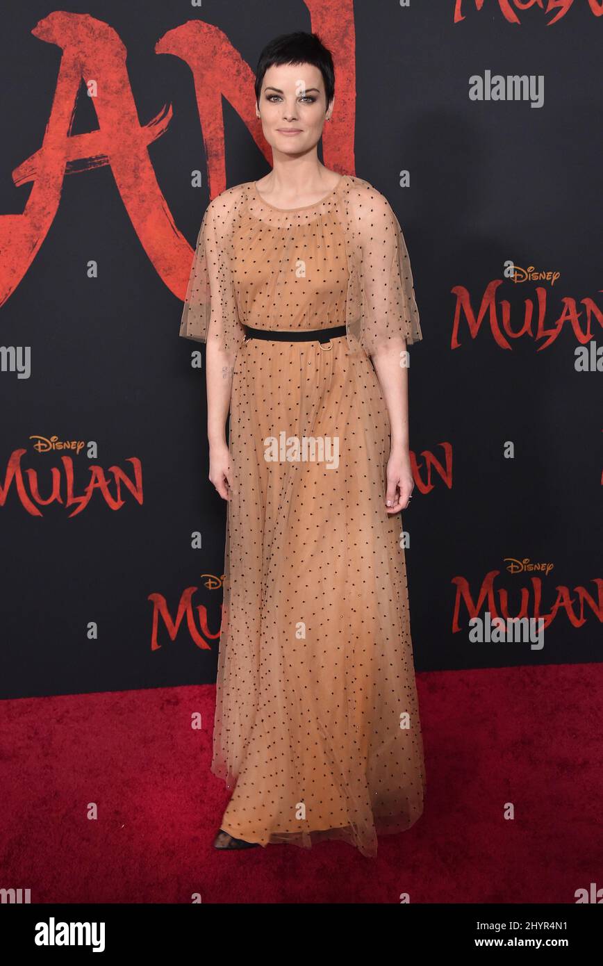 Jaimie Alexander attending Disney's Mulan World Premiere held at ...