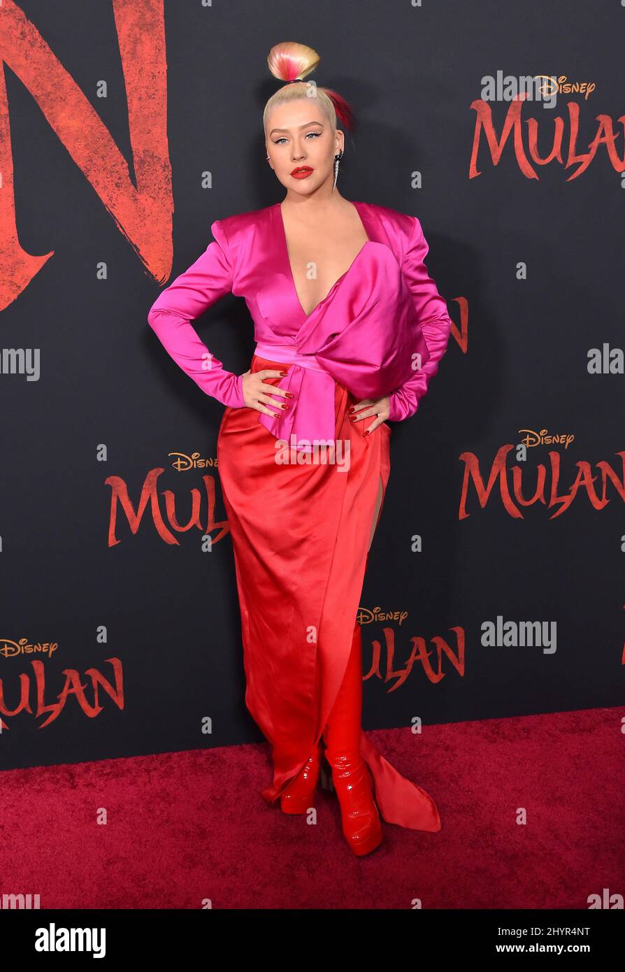 Disneys mulan world premiere hi-res stock photography and images - Alamy
