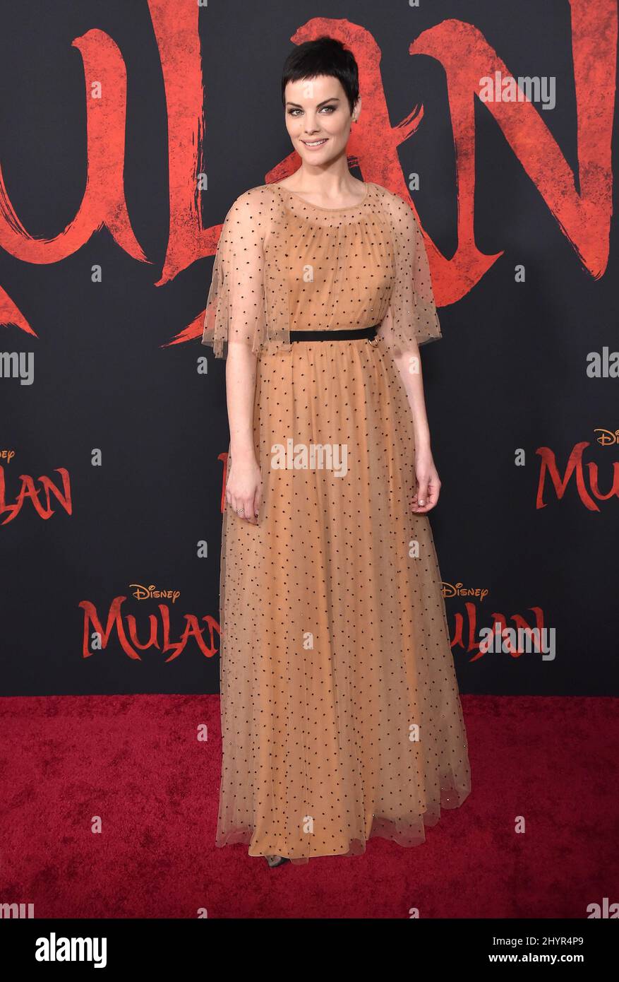 Jaimie Alexander attending Disney's Mulan World Premiere held at ...
