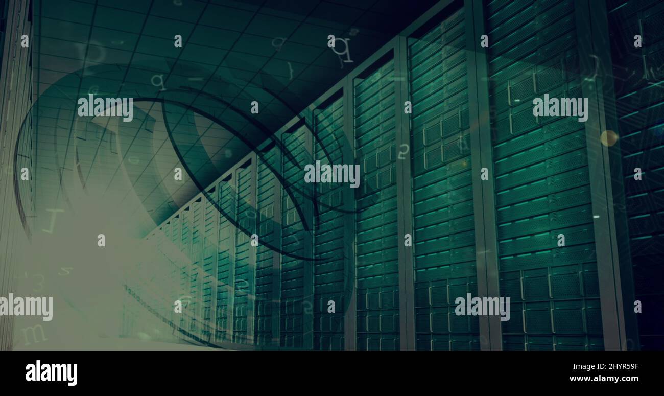 Image Of Online Security Padlock And Data Processing Over Circuit Board