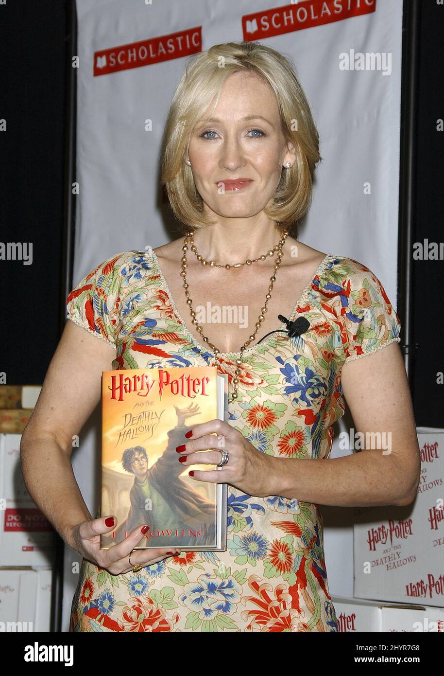 Author J.K. Rowling signs copies of 'Harry Potter and the Deathly ...