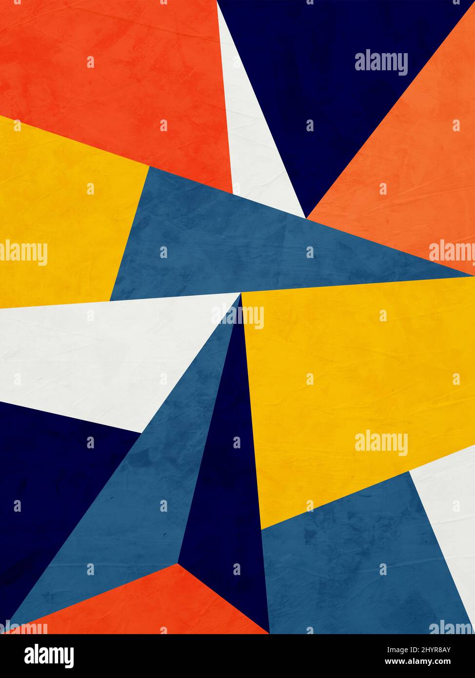 Abstract art of geometric shapes with colorful texture Stock Photo - Alamy