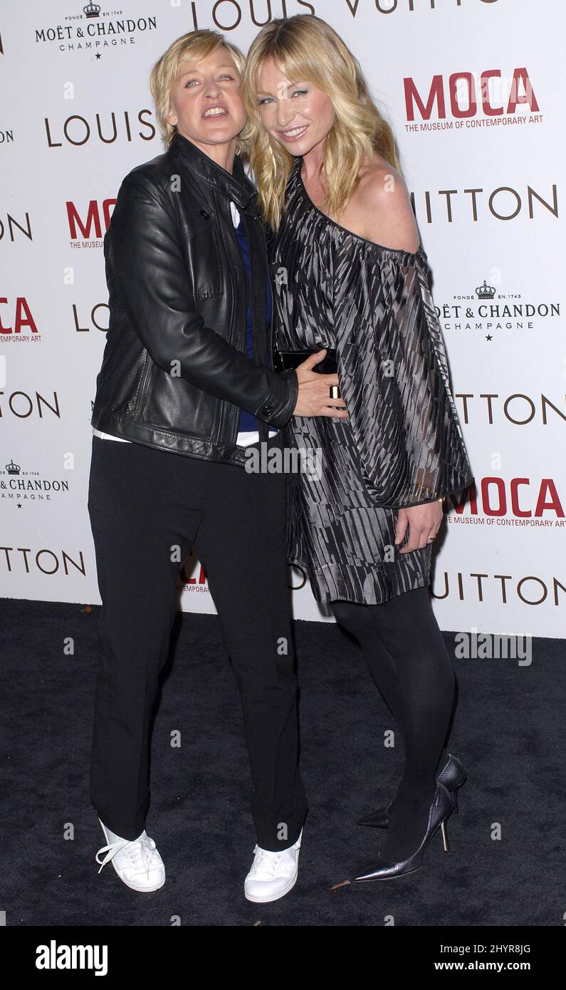 Ellen DeGeneres and Portia de Rossi attending the Louis Vuitton Gala ...