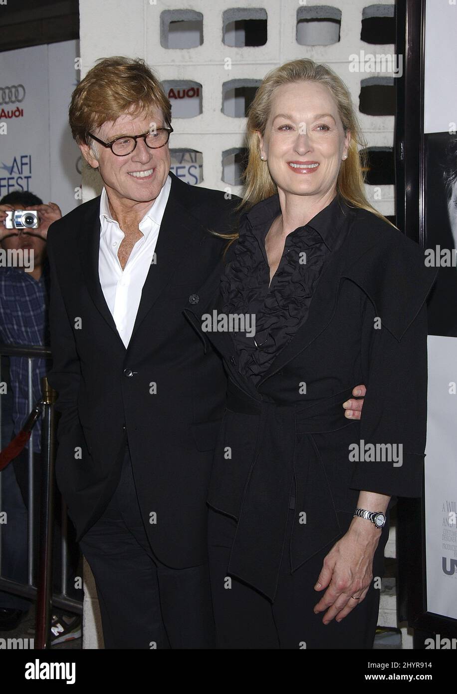 Robert Redford and Meryl Streep arrive for the AFI Fest 2007 Opening ...