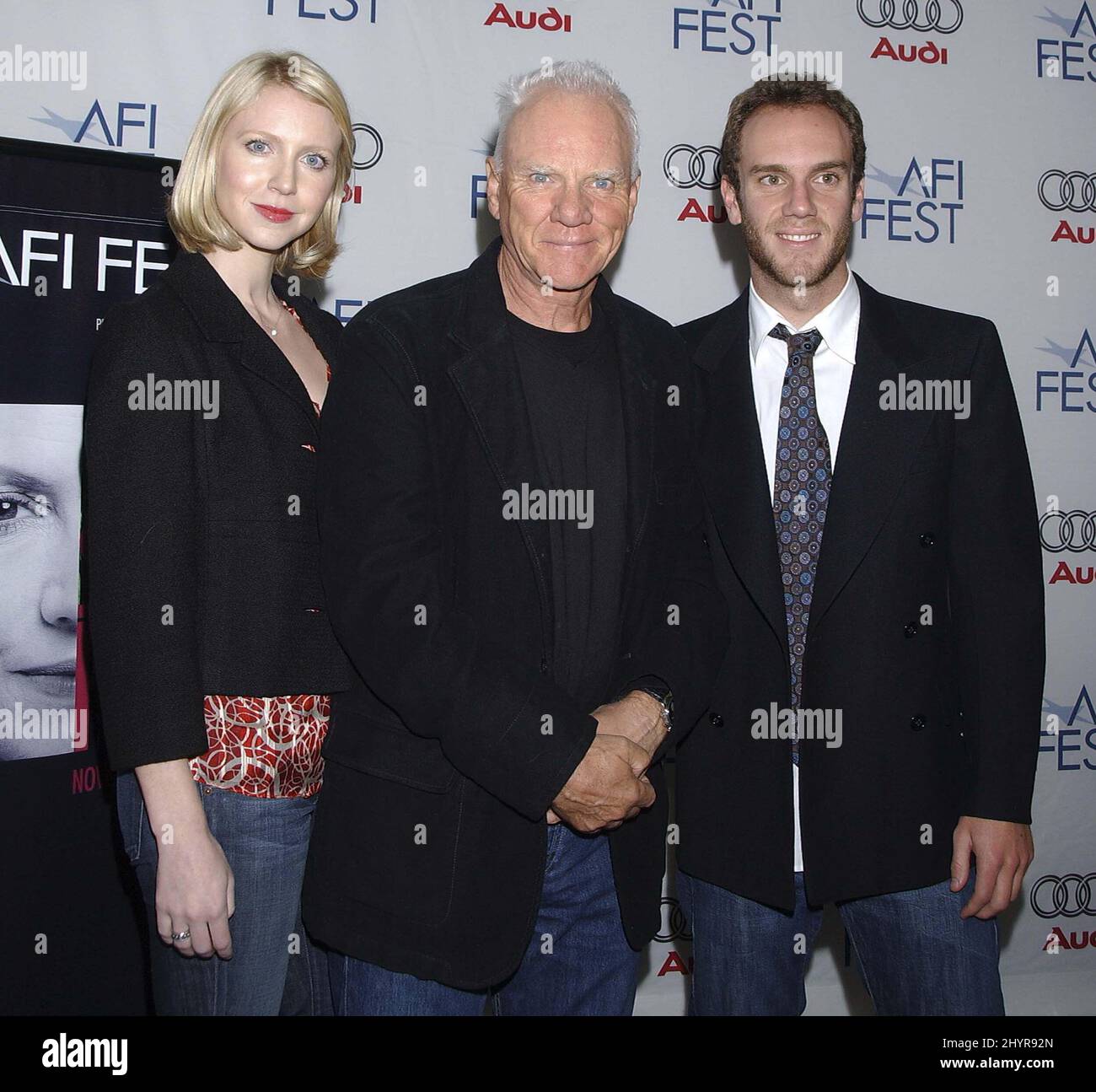 Malcolm McDowell, daughter Lily and son Charlie at the "Southland Tales ...
