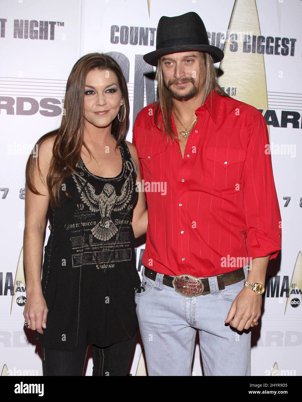 Gretchen Wilson and Kid Rock at the 41st Annual CMA Awards held at the ...