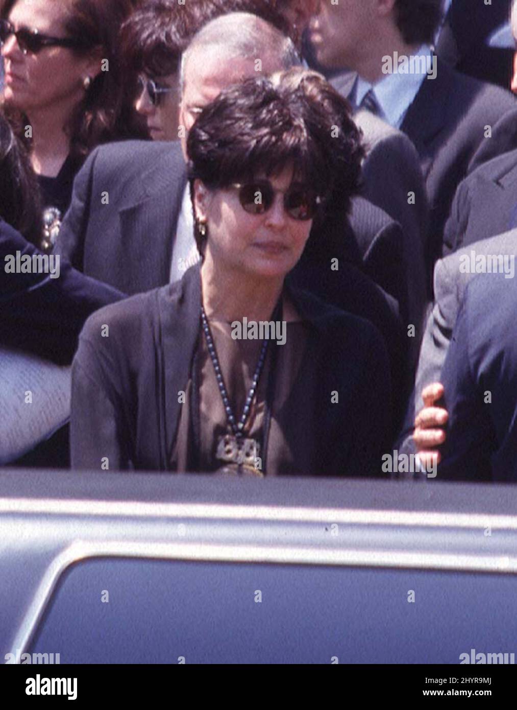 Tina Sinatra at Frank Sinatra's funeral held at Good Shepherd Catholic ...