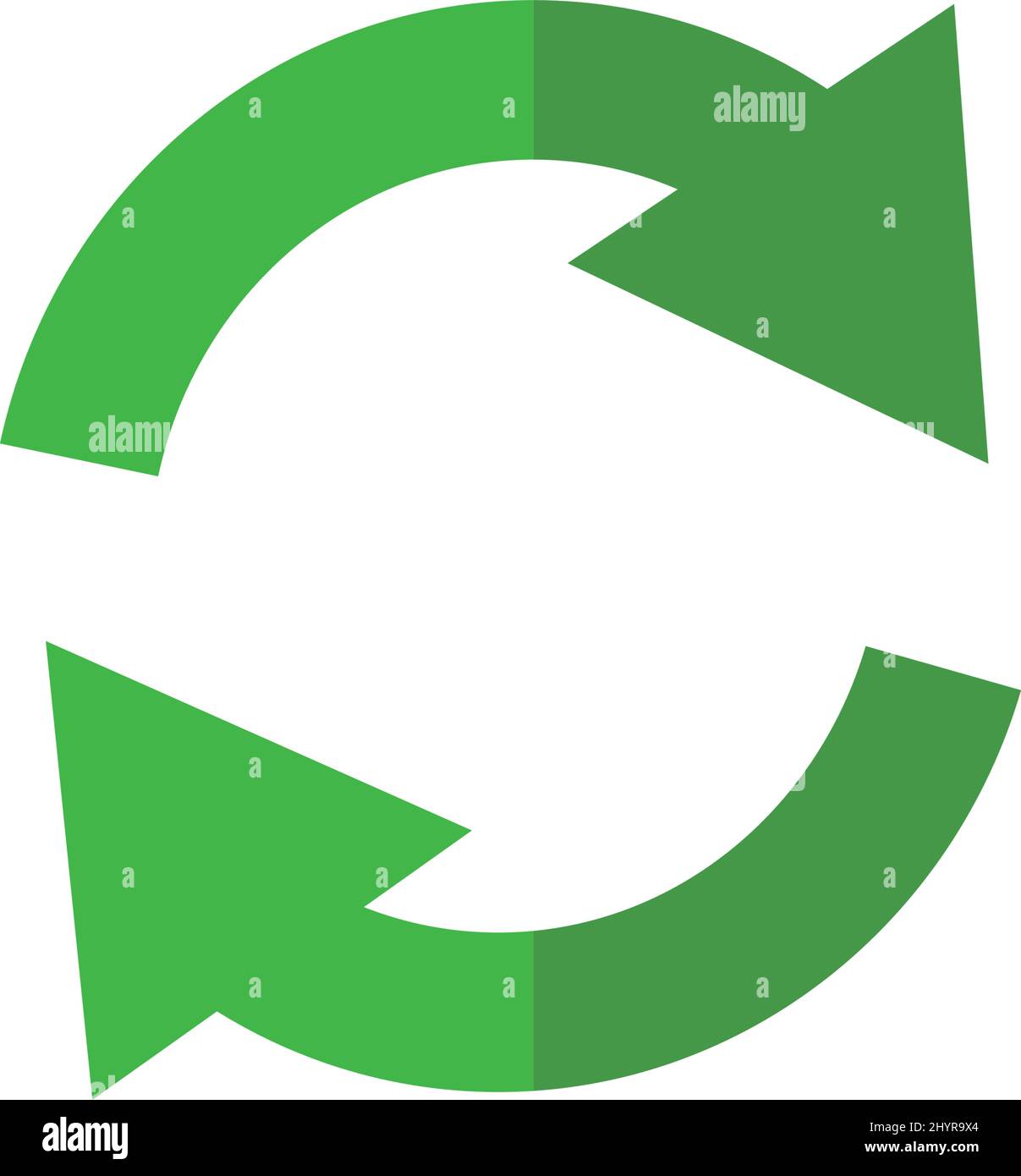 Recycle sign. Circulating arrows. Refresh sign. Editable vector Stock ...