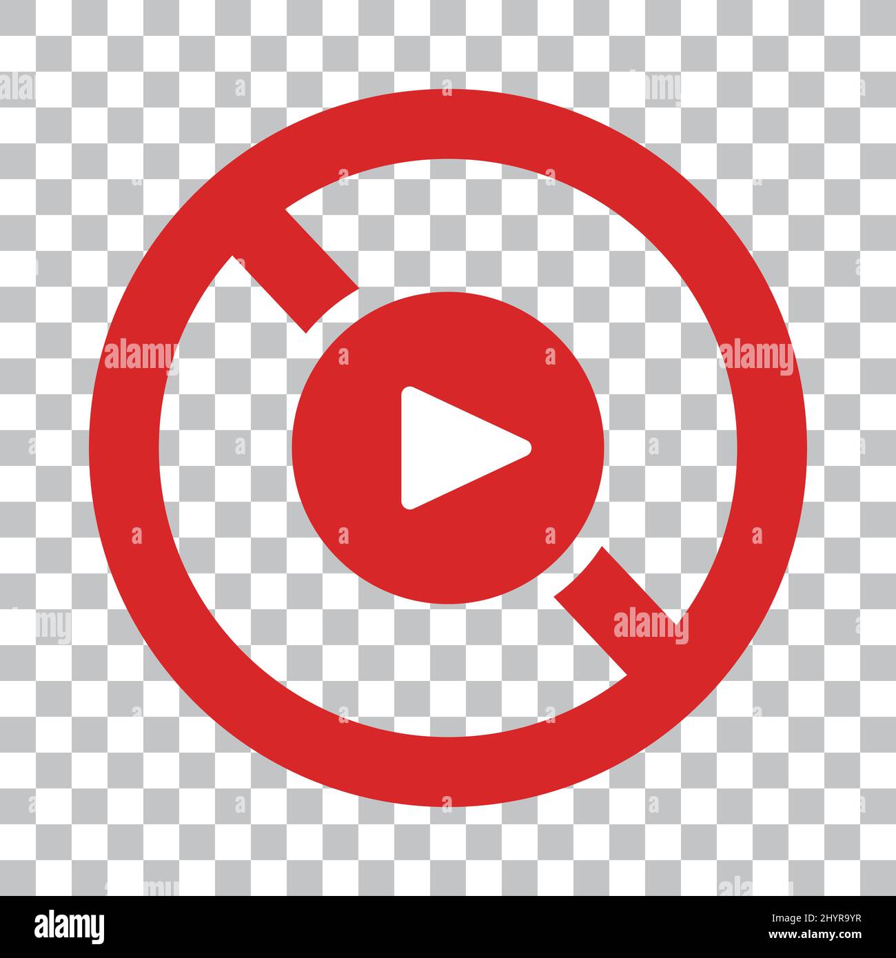 Play button and stop sign. Vectors. Editable vector Stock Vector Image ...