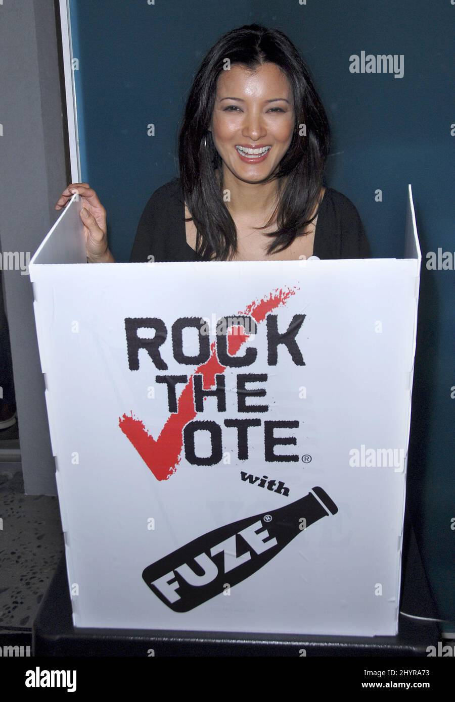 Kelly Hu attends the "Rock The Vote" Nationwide Launch for the 2008 ...