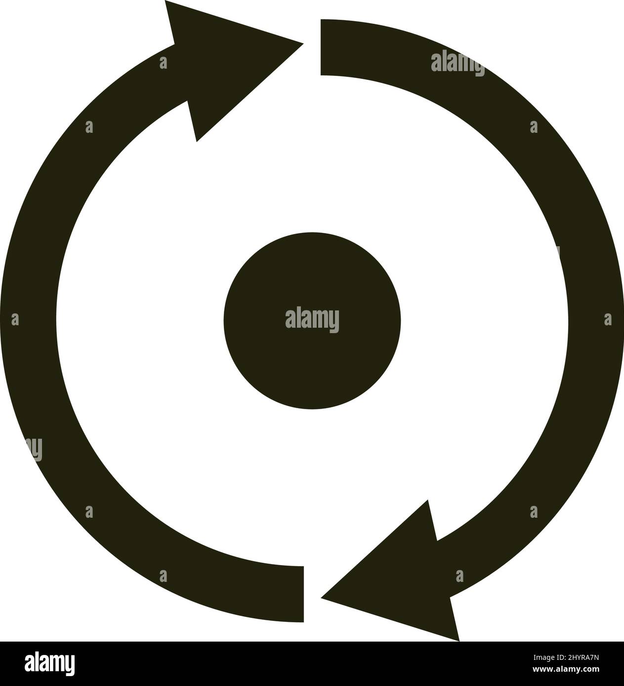 An arrow that rotates around a point. Editable vector Stock Vector ...