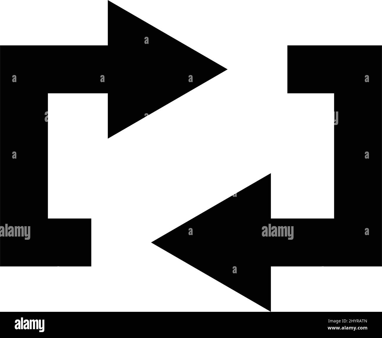 Rotating Arrows Circulating Arrows Recycle Or Repeat Editable Vector Stock Vector Image And Art