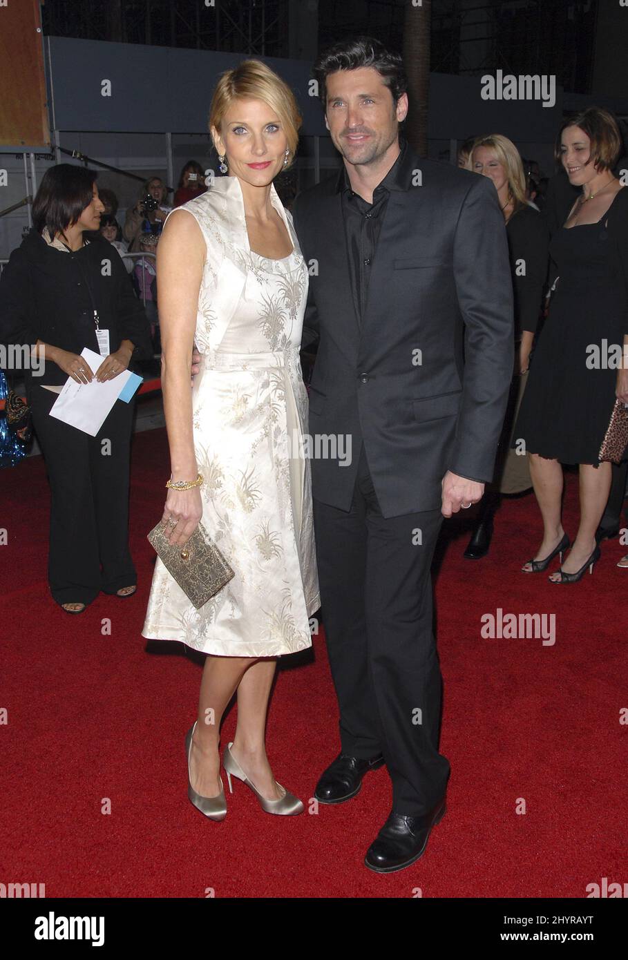Patrick Dempsey and his wife Jillian attend the "Enchanted" Los Angeles ...