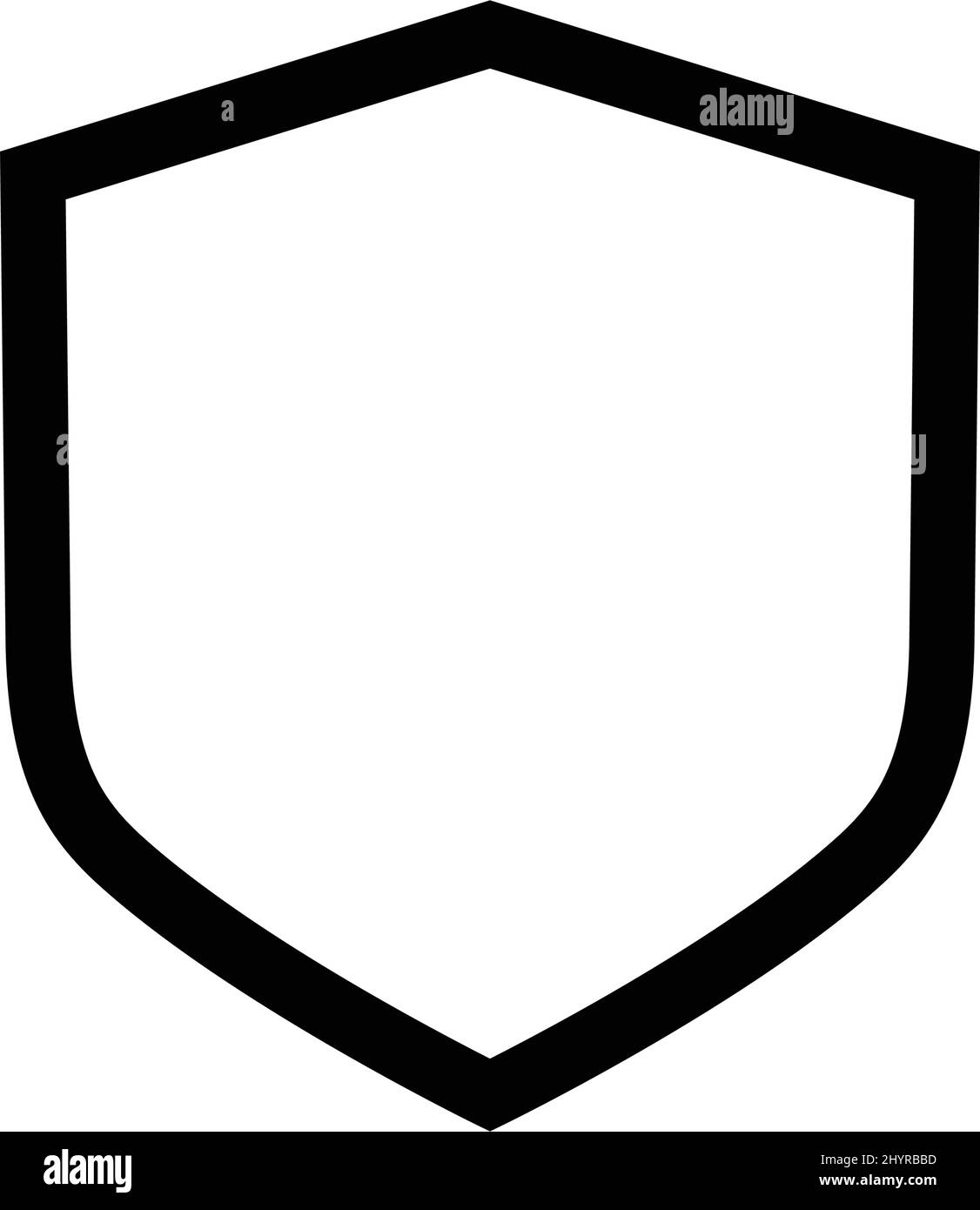Shield icon. Defense and security. Editable vector Stock Vector Image ...