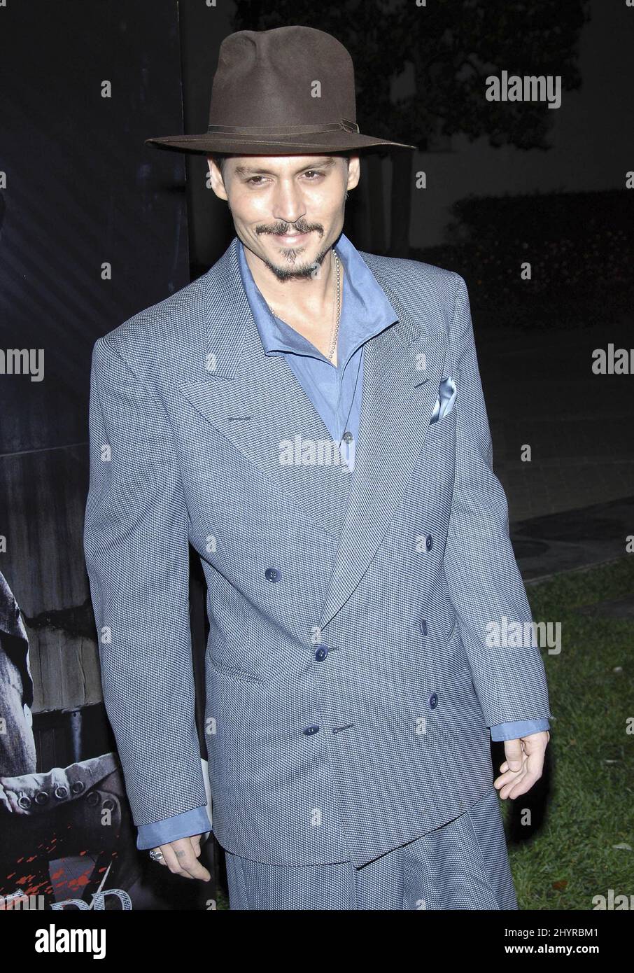 Johnny Depp attends the premiere of "Sweeney Todd: The Demon Barber of ...