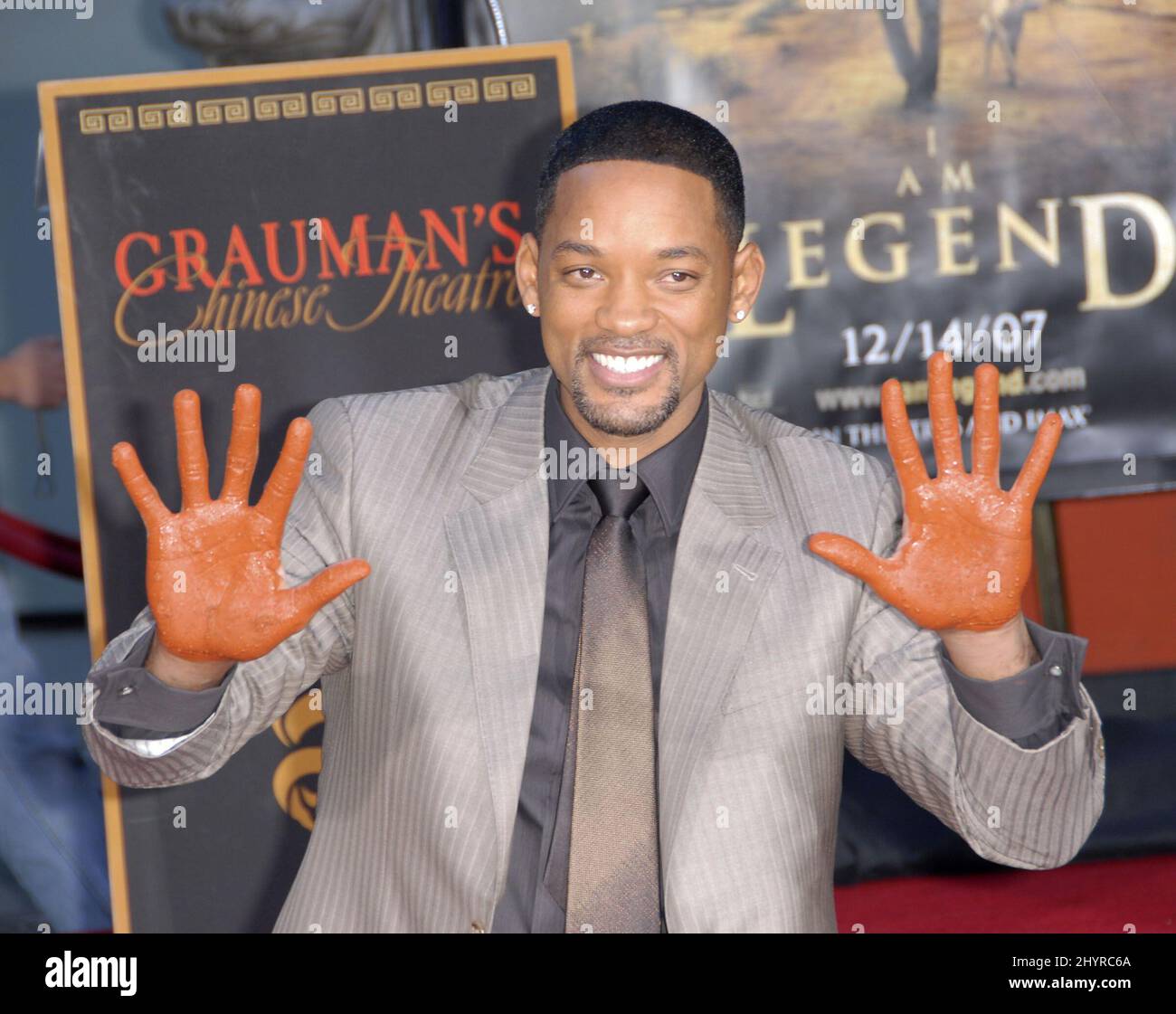 Will Smith is honored at a Hand and Footprint Ceremony at the Grauman's ...