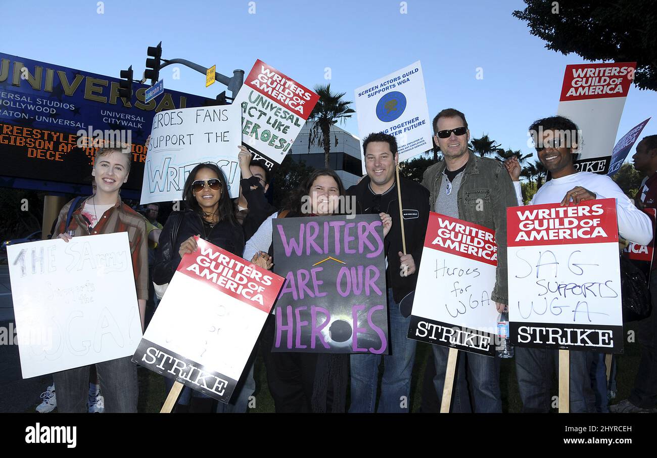 Greg Grunberg, Jack Coleman, Sendhil Ramamurthy and Dania Ramirez with ...