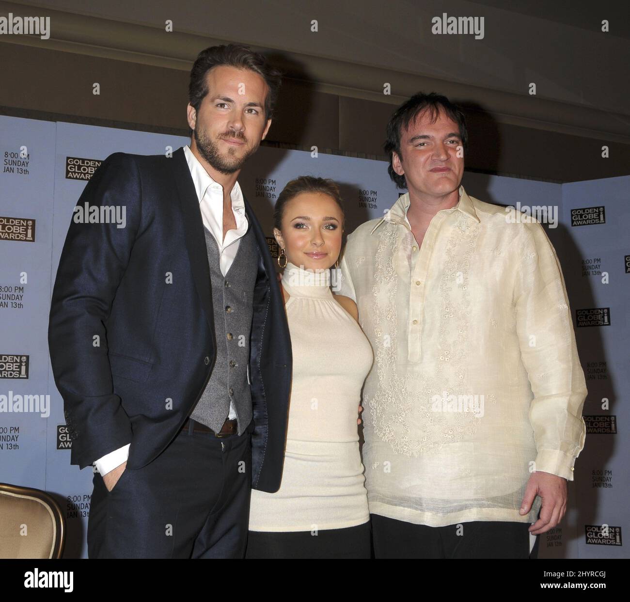 Ryan Reynolds, Hayden Panettiere and Quentin Tarantino at The 65th ...