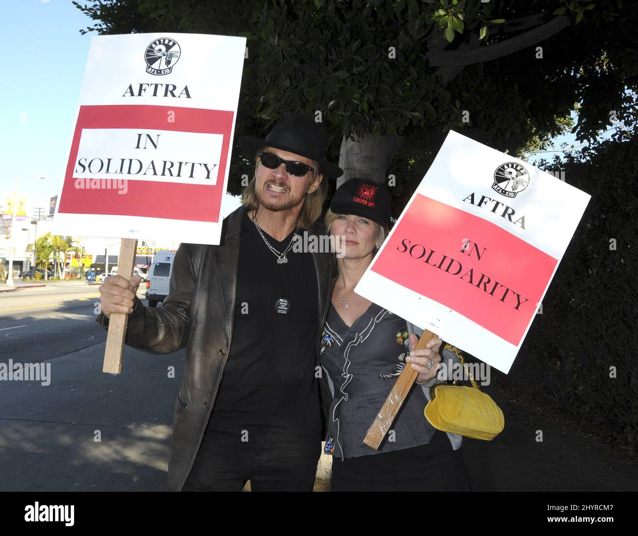 Stephen Nichols and Mary Beth Evans join the WGA Picket Line at CBS ...