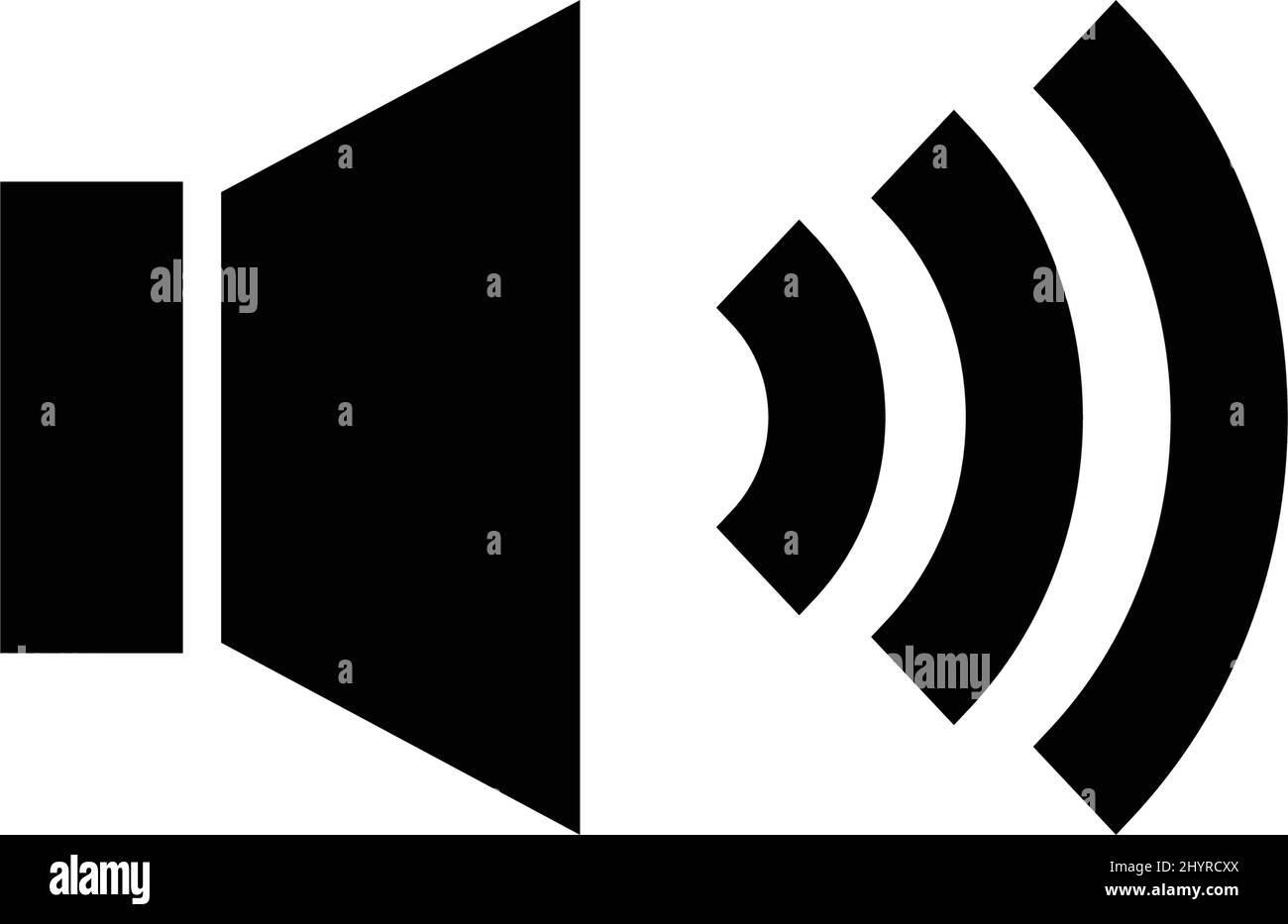 Speaker icon. Sound and volume. Editable vectors Stock Vector Image ...