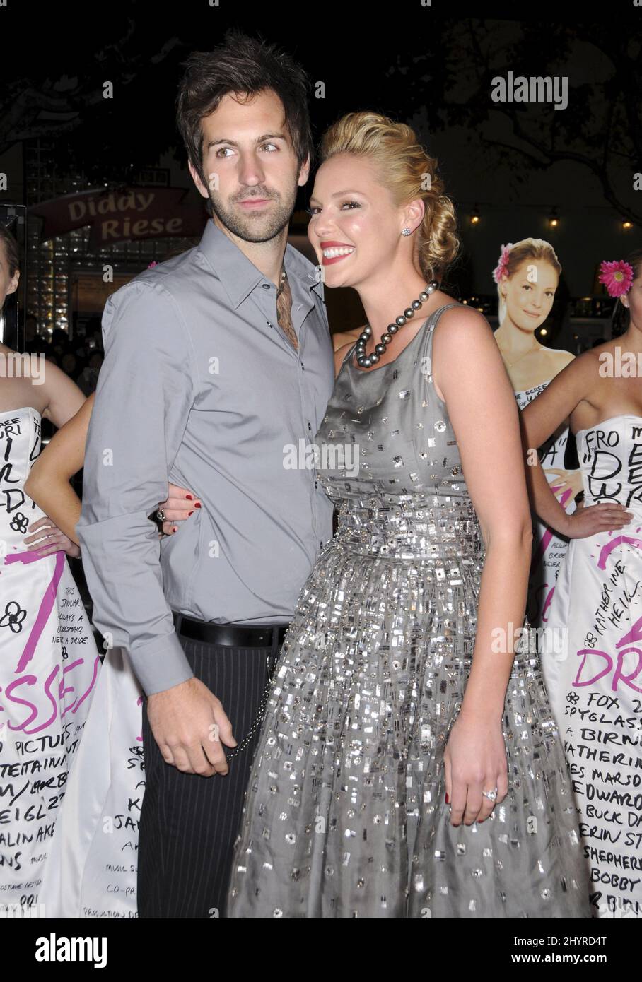 Josh Kelley and Katherine Heigl attend the prmiere of '27 Dresses' at ...