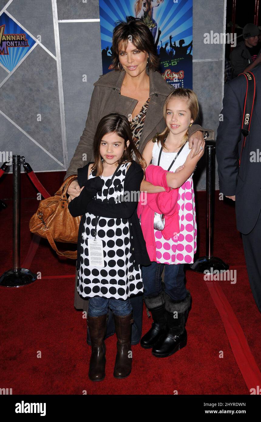 Lisa Rinna with daughters Delilah and Amelia attend the Hannah Montana ...
