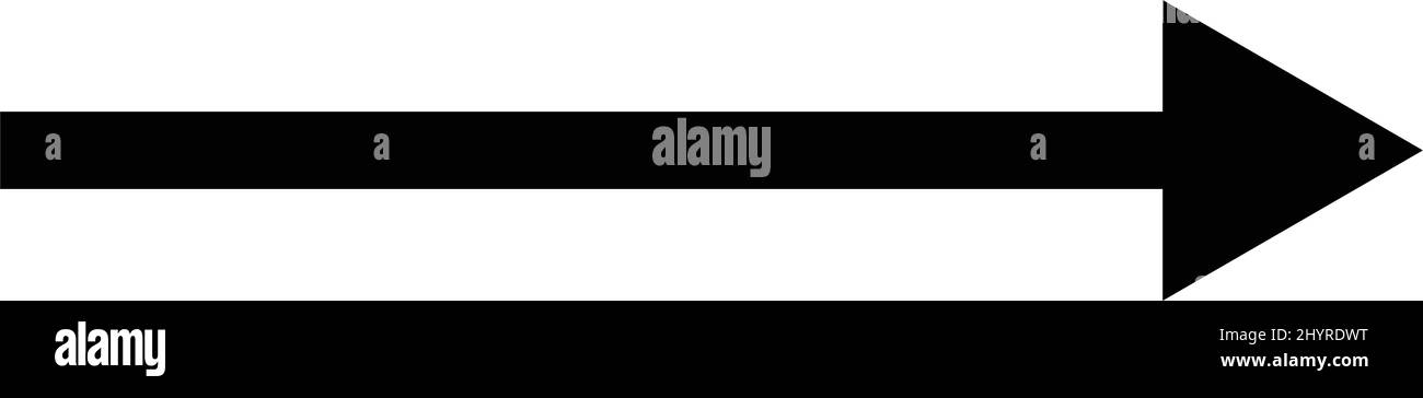A simple straight arrow. Editable vector Stock Vector Image & Art - Alamy