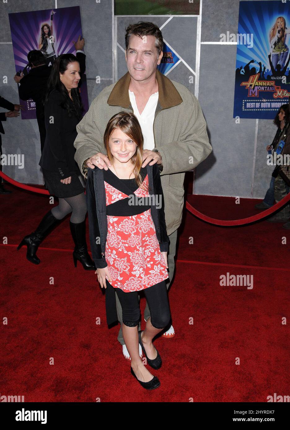 Ray Liotta and daughter Karsen attend the Hannah Montana and Miley ...