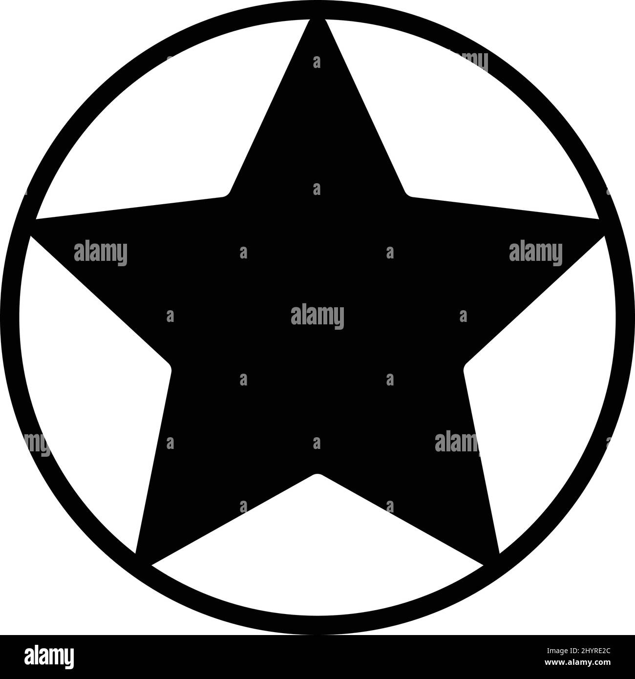 Round star silhouette icon. Editable vector Stock Vector Image & Art ...
