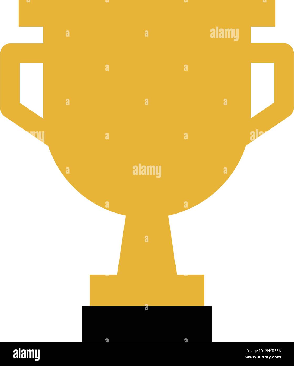 Gold trophy icon. Champion. Award. Editable vector Stock Vector Image ...