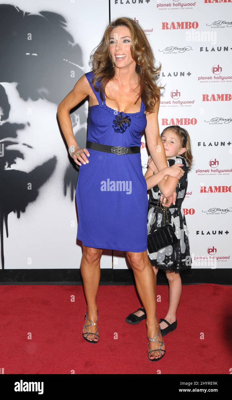 Jennifer Flavin attending the"Rambo" World Premiere. Held at Planet ...