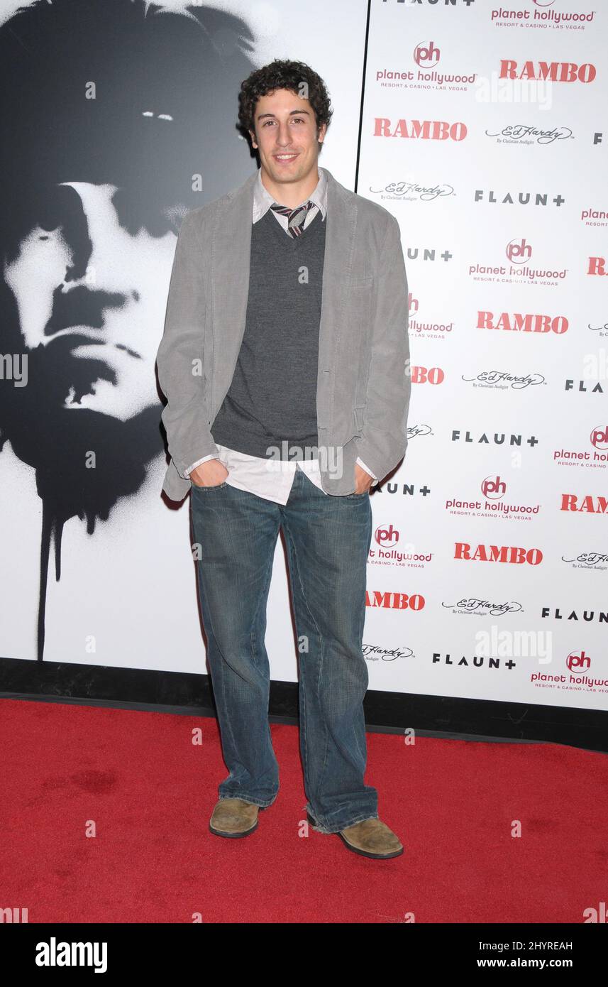 Jason Biggs attending the"Rambo" World Premiere. Held at Planet ...