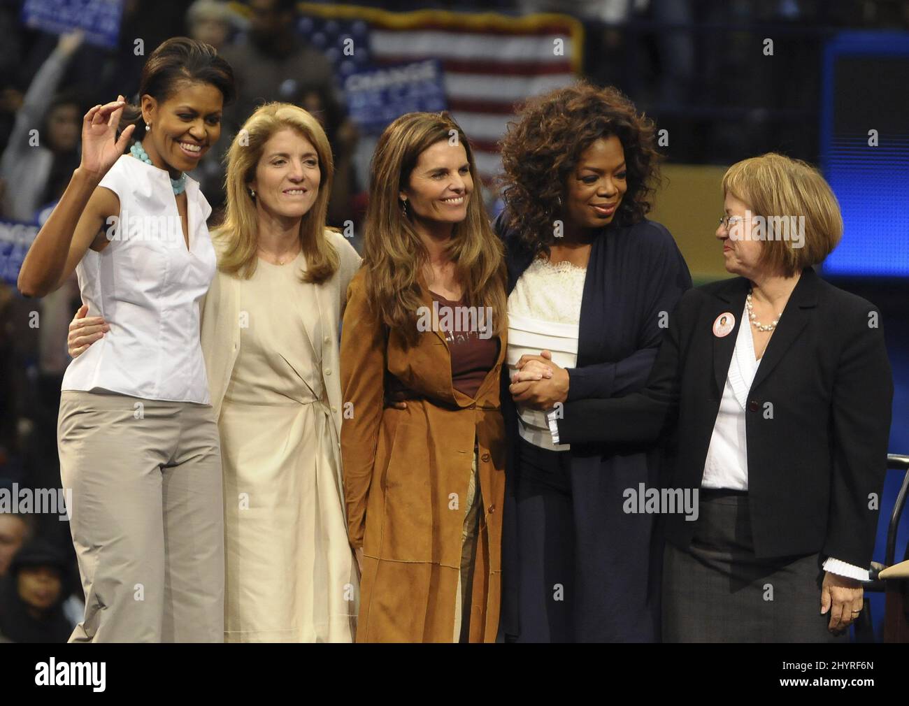 Michelle Obama, Caroline Kennedy, Maria Shriver, Oprah Winfrey and ...