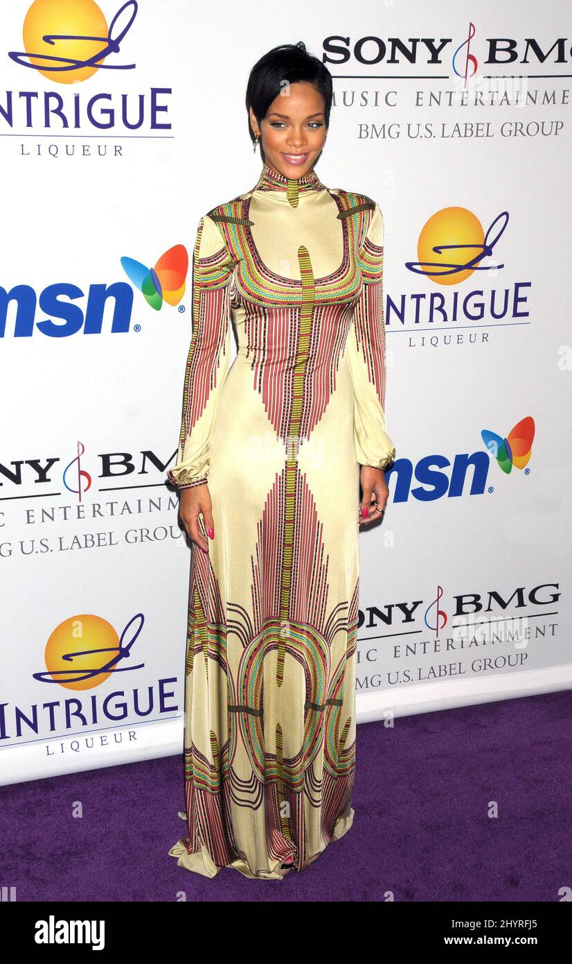Rihanna attends the 2008 Clive Davis Pre-GRAMMY Party held at the ...