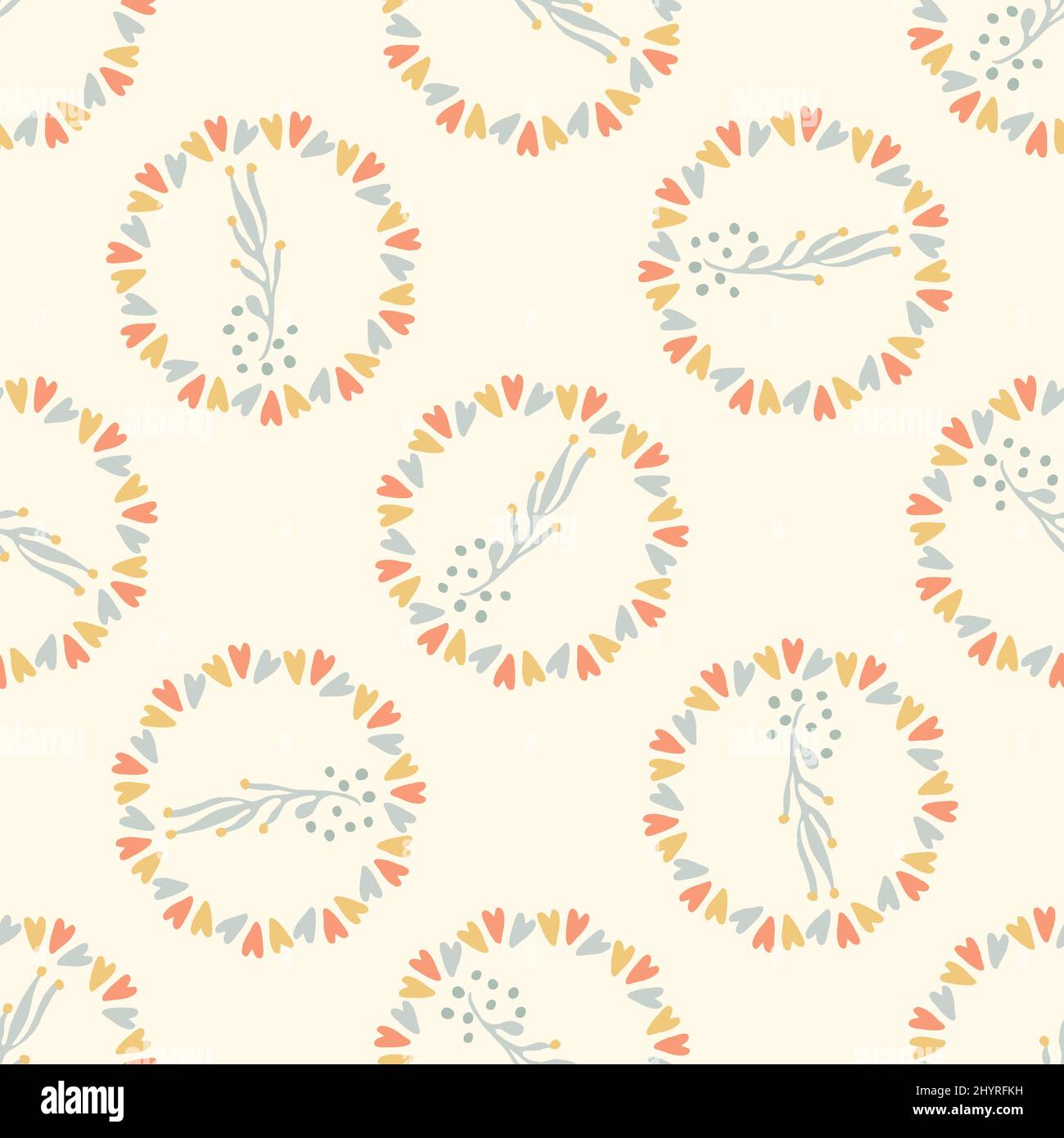 Natural chic boho flower seamless pattern in ditzy wildflower style ...