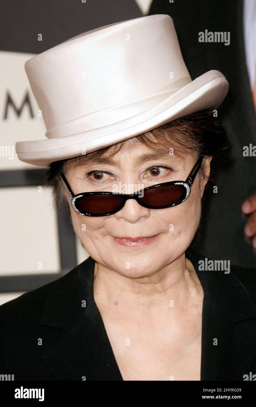 Yoko Ono Attends The 50th Annual Grammy Awards Held At Staples Centre