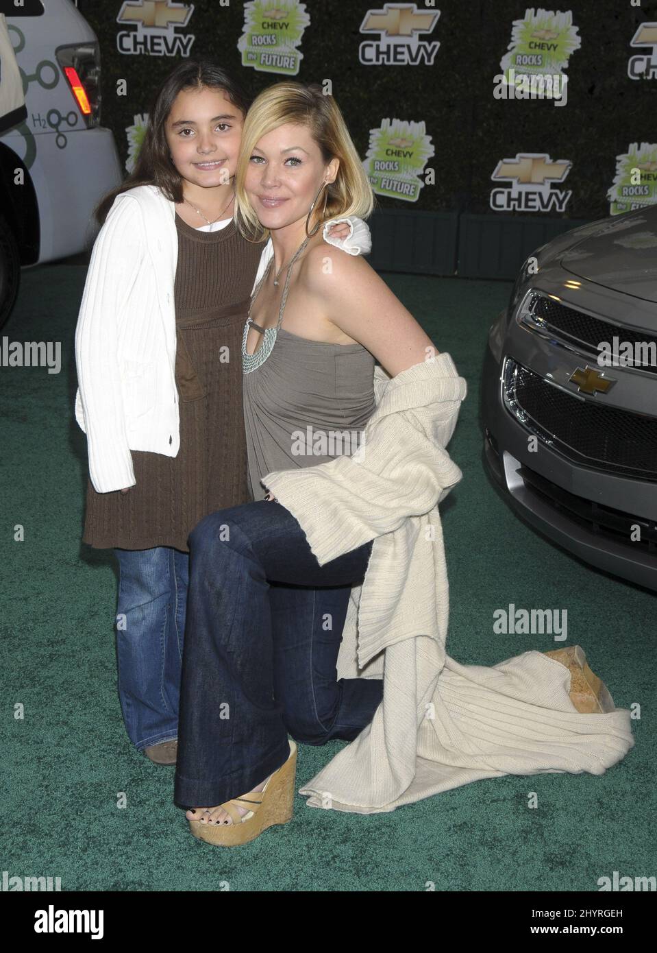 Shanna Moakler and daughter Atiana de la Hoya arriving at Chevy Rocks ...