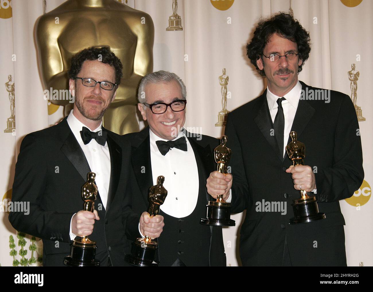 Ethan Coen, Martin Scorsese and Joel Coen at the 80th Academy Awards ...