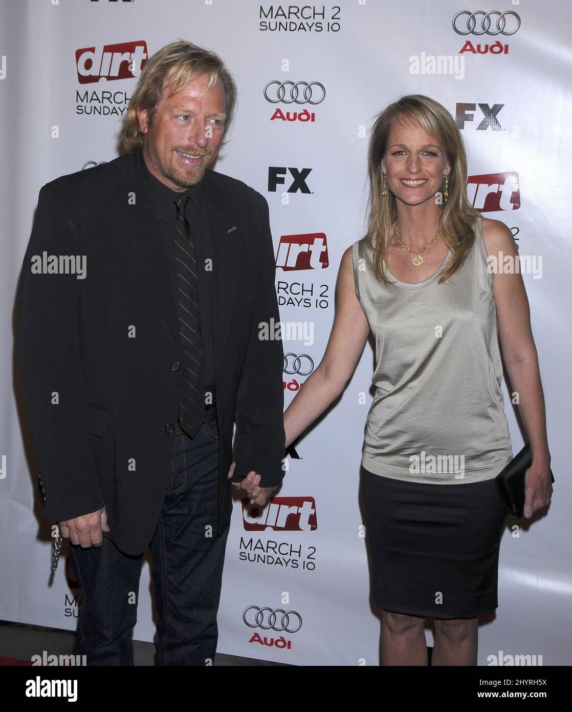Matthew Carnahan and Helen Hunt at the 'Dirt' Season Two premiere ...