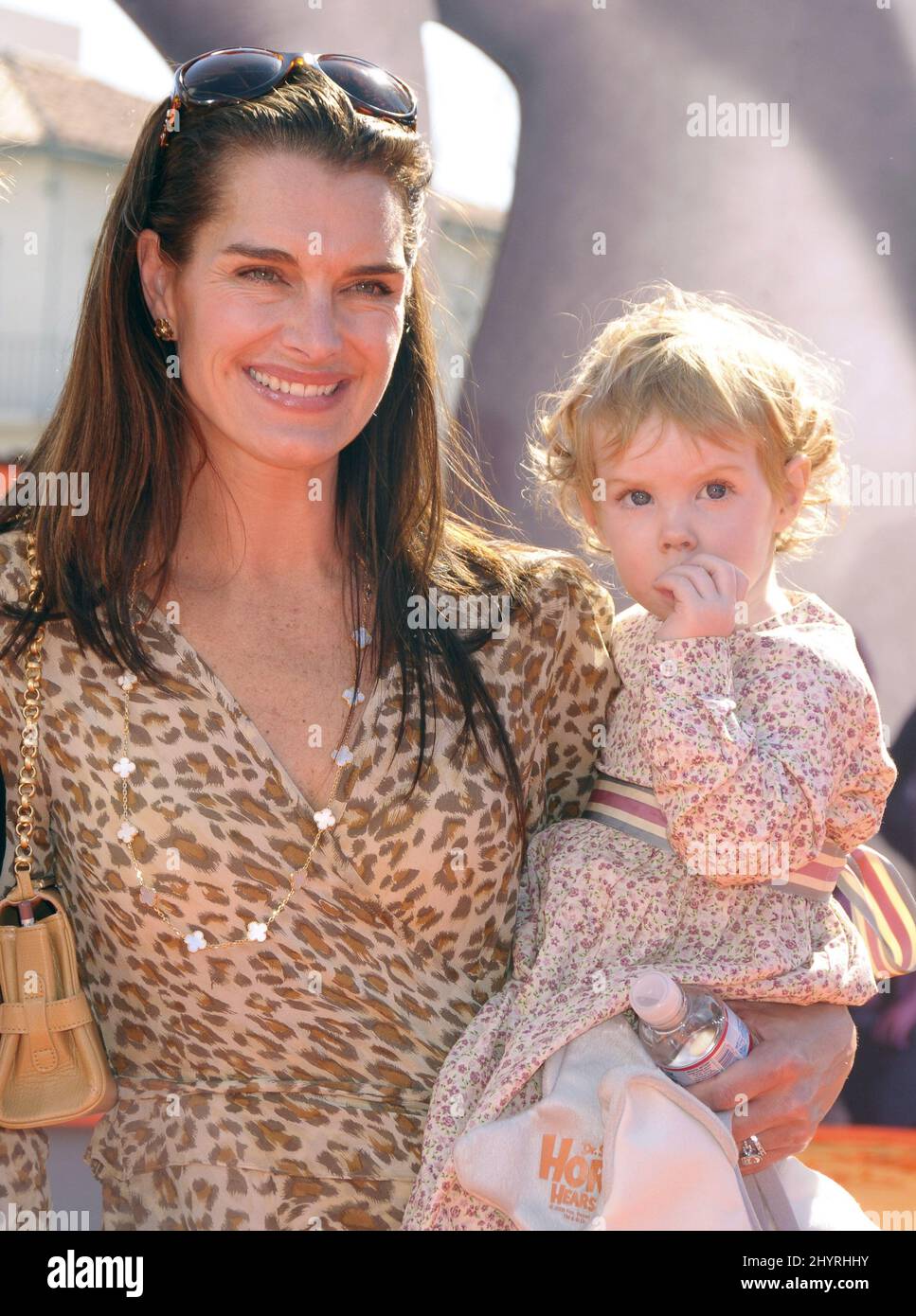 Brooke Shields and daughter Grier arriving at the premiere of 'Horton ...