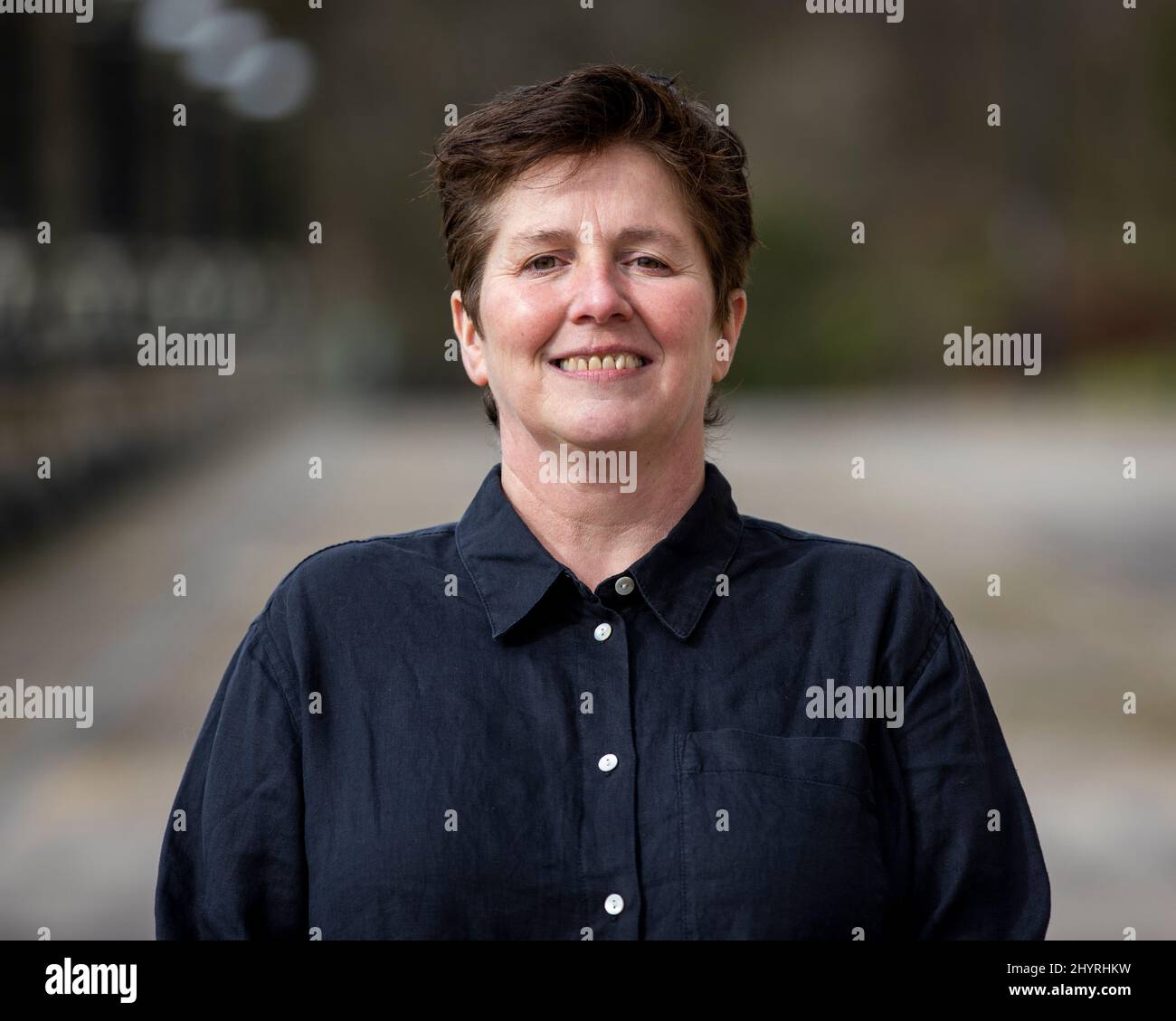 EJ Havlin, Director of Adoption UK, on the steps of Parliament ...