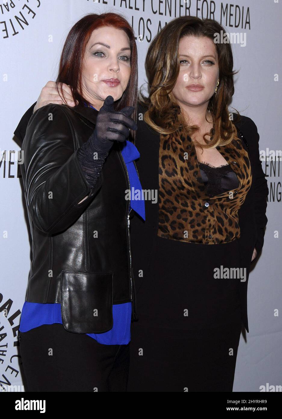 Priscilla Presley And Daughter Lisa Marie Presley Attending The Elvis