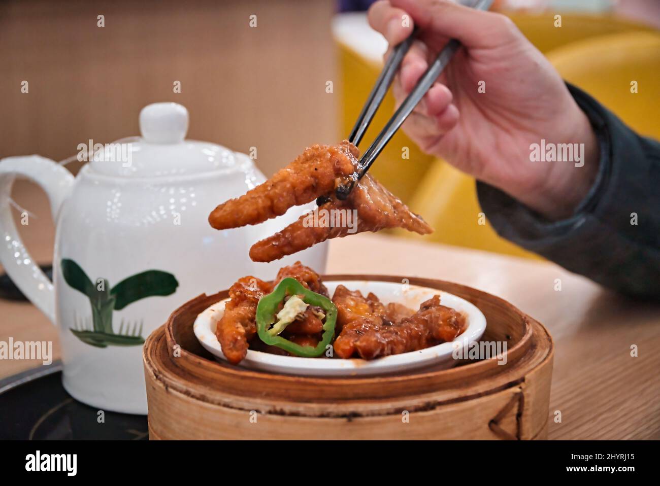 Dim sum chicken feet in a Chinese restaurant Stock Photo - Alamy
