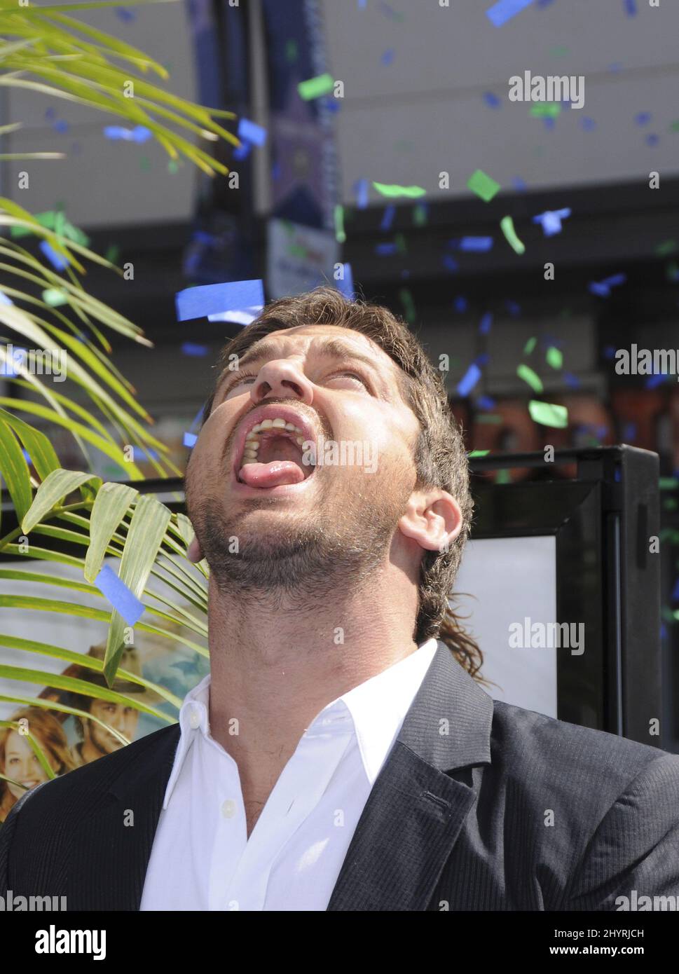 Gerard Butler attending "Nim's Island" World Premiere Held at Grauman's ...
